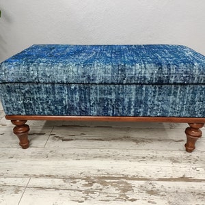 Storage Footstool Ottoman Bench Hallway Bench Storage - Etsy
