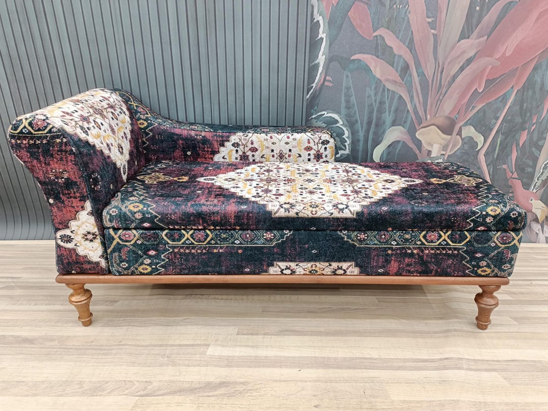 Chaise Lounge Sofa, Sleeper Sofa, Upholstered Sofa Couch, Handmade ...