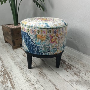 Lobby Chair, Round Ottoman, Pouf Chair, Make up Chair, Vanity Chair ...