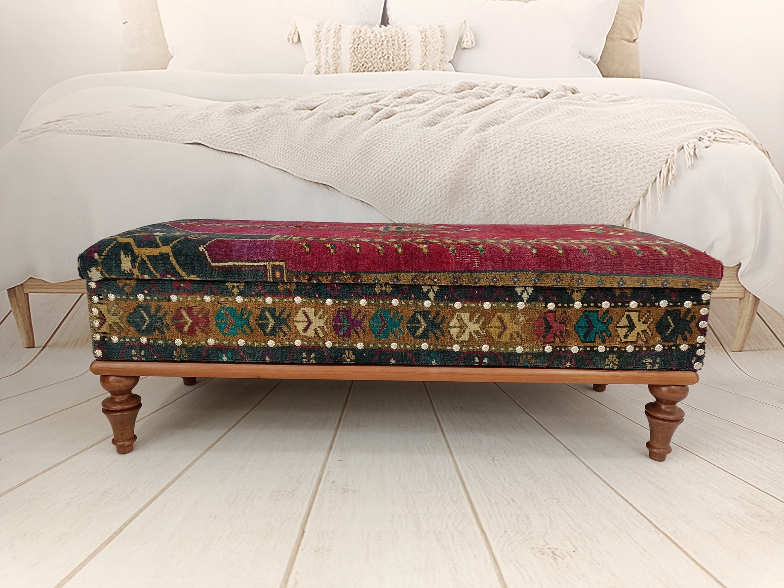 Storage Bench Upholstered Bench Storage Coffee Table End - Etsy