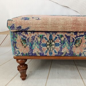 Storage Bench, Ottoman Bench, Storage Coffee Table, Lounge Bench, Boho ...