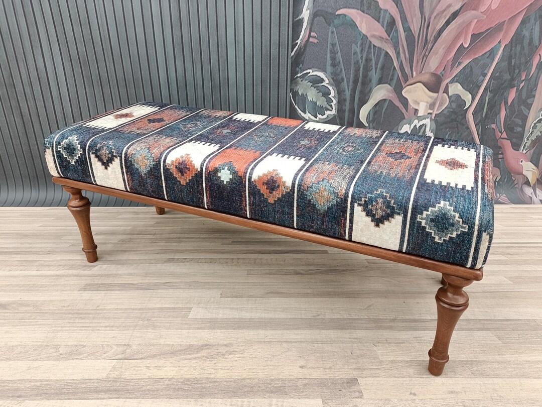 Upholstered Ottoman, Bedroom Bench, Hallway Bench, Turkish Bench ...