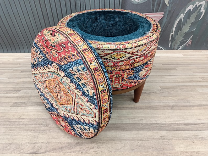 Dressing Table Stool, Hidden Storage, Pouf Stool, Ottoman Chair ...