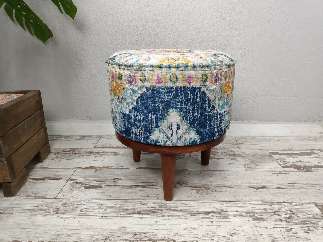 Lobby Chair, Round Ottoman, Pouf Chair, Make up Chair, Vanity Chair ...