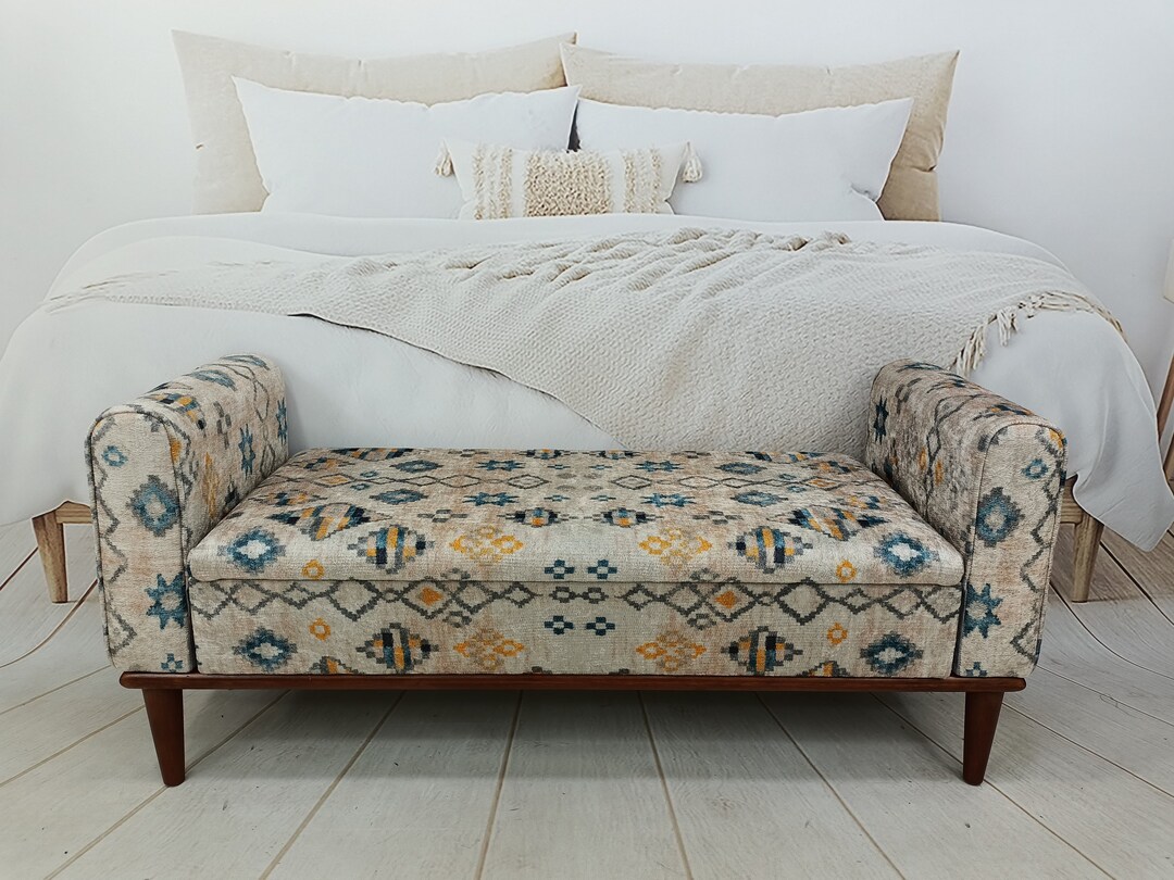 Armed Ottoman Bench, Dressing Table Bench, Retro Sofa Couch, Hallway ...