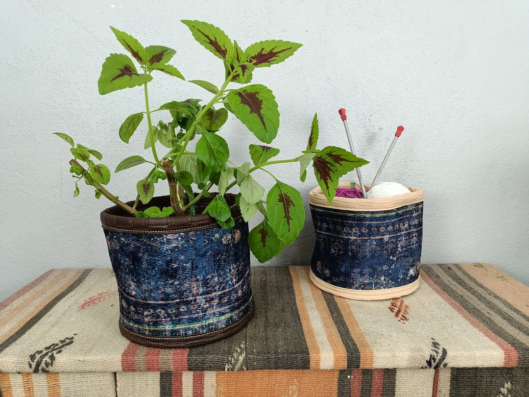 Planter Basket Navy Plant Pot Plant Pot Pack Hanging - Etsy