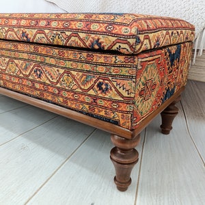 Storage Bench Trunk Coffee Table Upholstered Bench Ottoman - Etsy