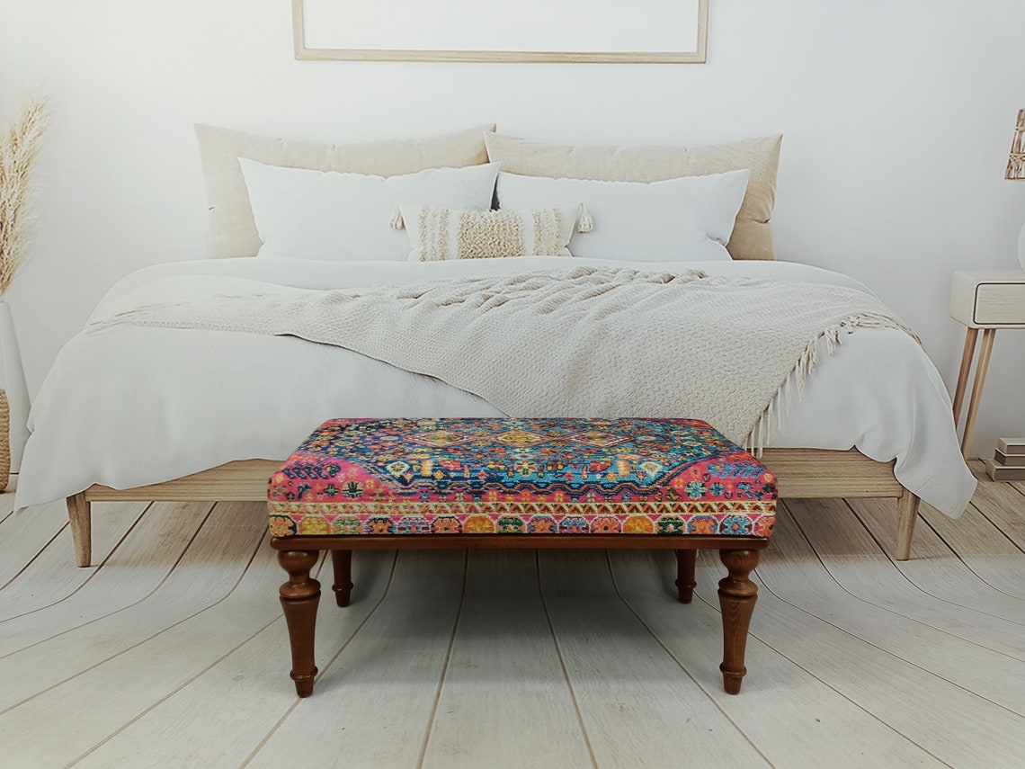 Rug Bench Upholstered Bench Sitting Bench Piano Chair - Etsy