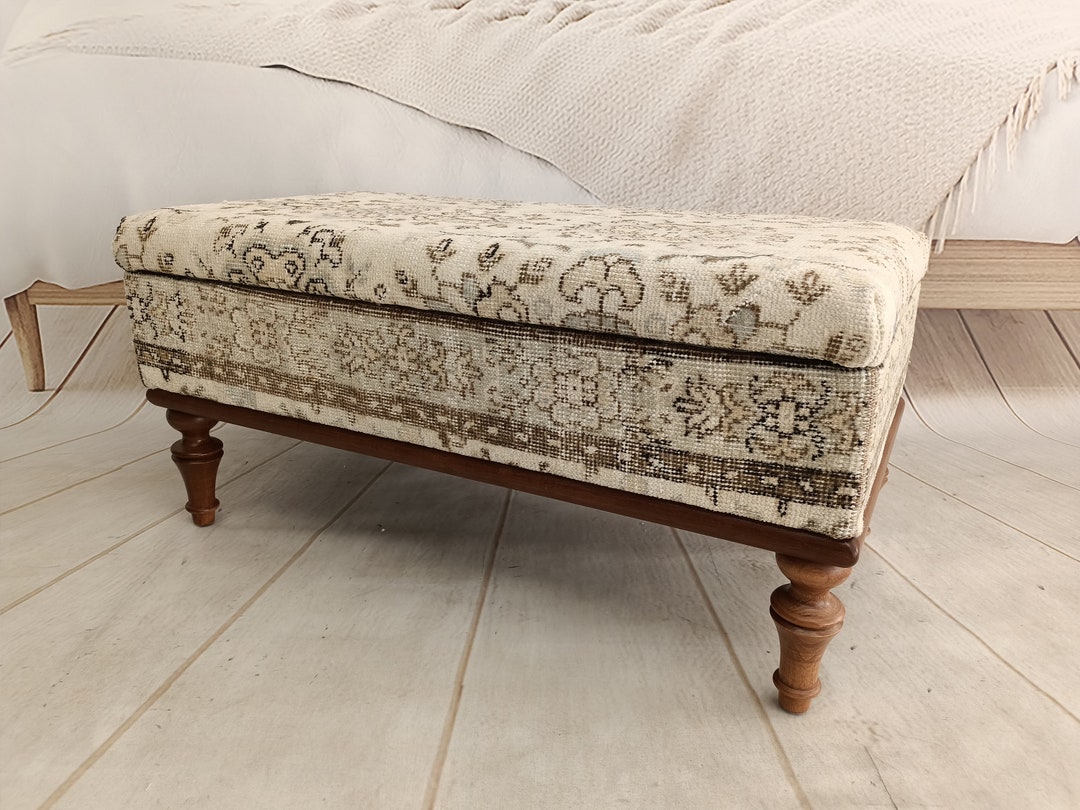 Multipurpose Seating, Ottoman Bench, Entryway Bench, Turkish Rug Bench ...