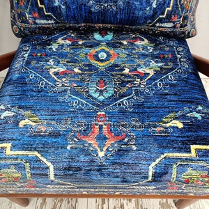 Bergere Chair, Accent Chair, Desk Chair, Navy Blue Sofa, Living Room ...