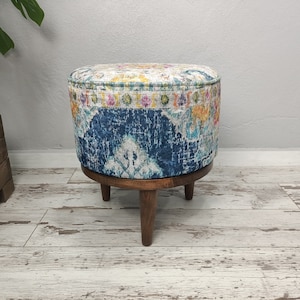 Lobby Chair, Round Ottoman, Pouf Chair, Make up Chair, Vanity Chair ...