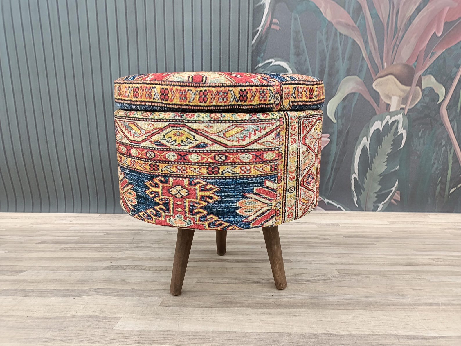 Dressing Table Stool, Hidden Storage, Pouf Stool, Ottoman Chair ...
