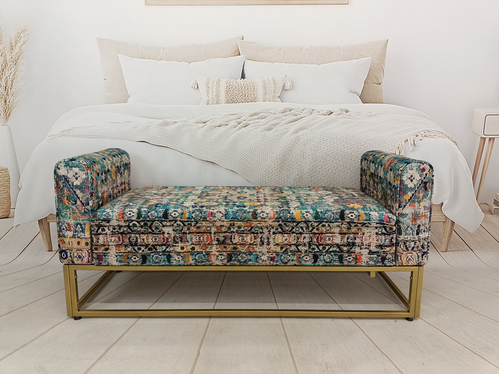 Upholstered Bench, Dressing Table Chair, Window Bench, Storage Bench ...
