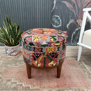 Bedroom Pouf, Ethnic Stool, Foot Rest Stool, Pouf Ottoman, Farmhouse ...