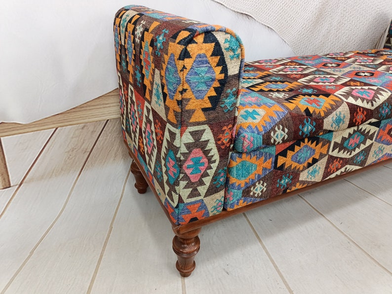 Handmade Daybed Armed Storage Bench Lounge Sofa Aztec - Etsy