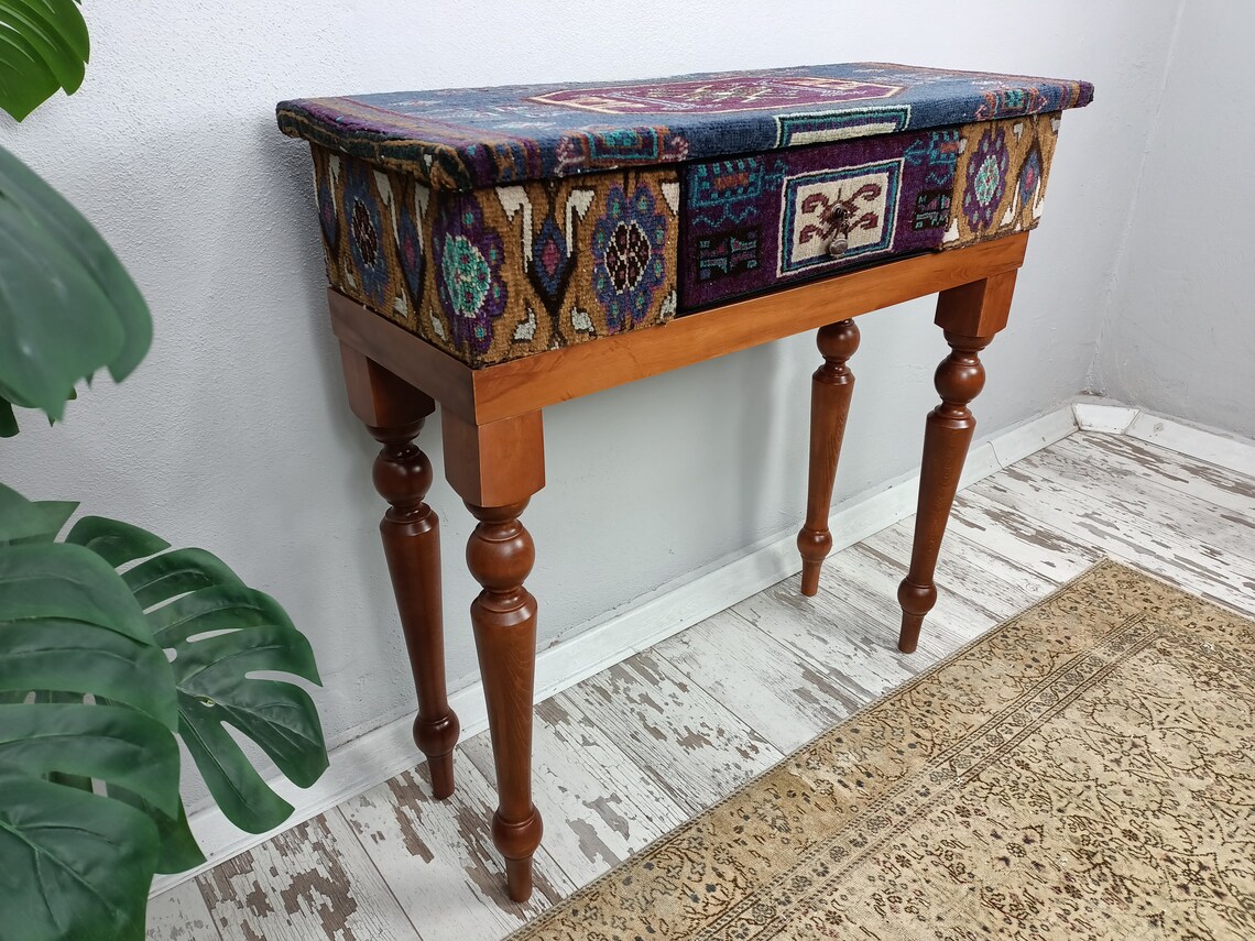 Narrow Console Table Vintage Entry Table Dressing Table - Etsy