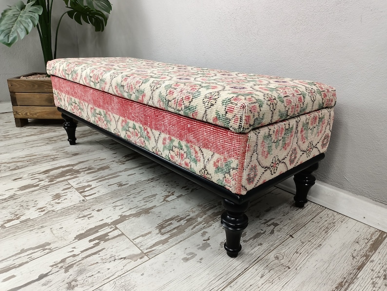 Entryway Bench Storage Bench Upholstered Ottoman Dining - Etsy