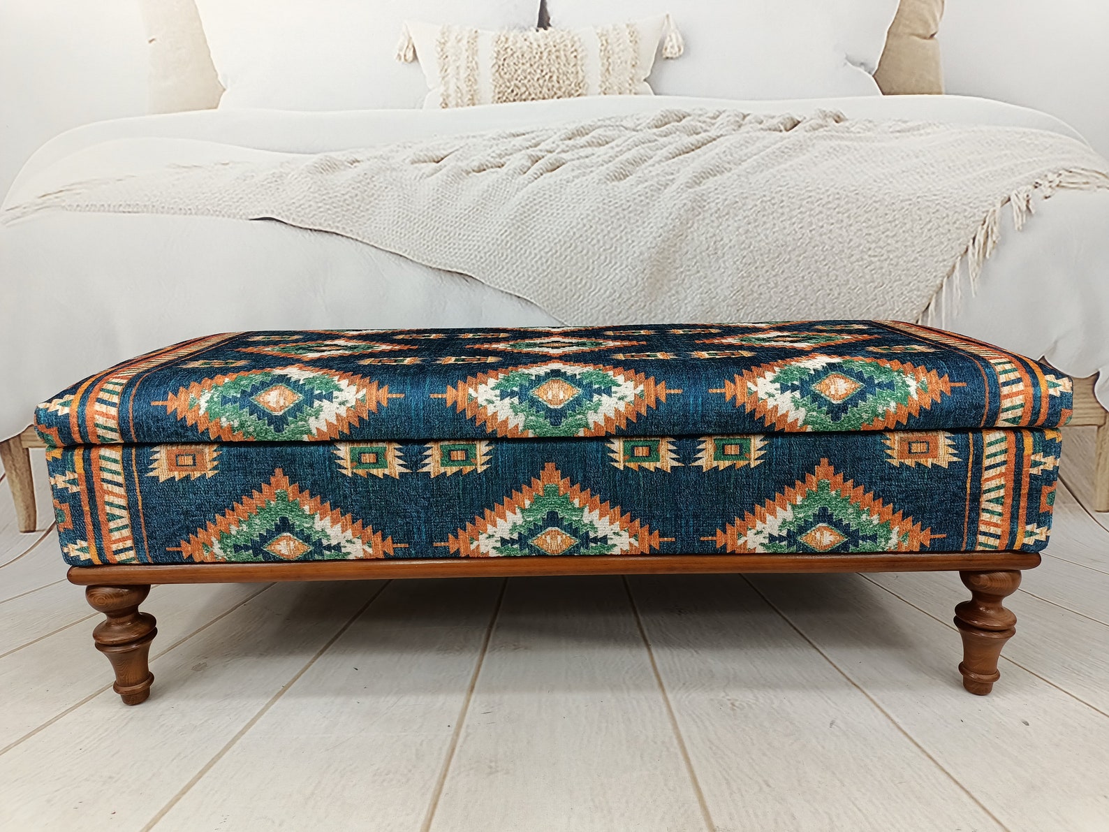 Turkish Bench Storage Bench Handmade Furniture Footstool - Etsy