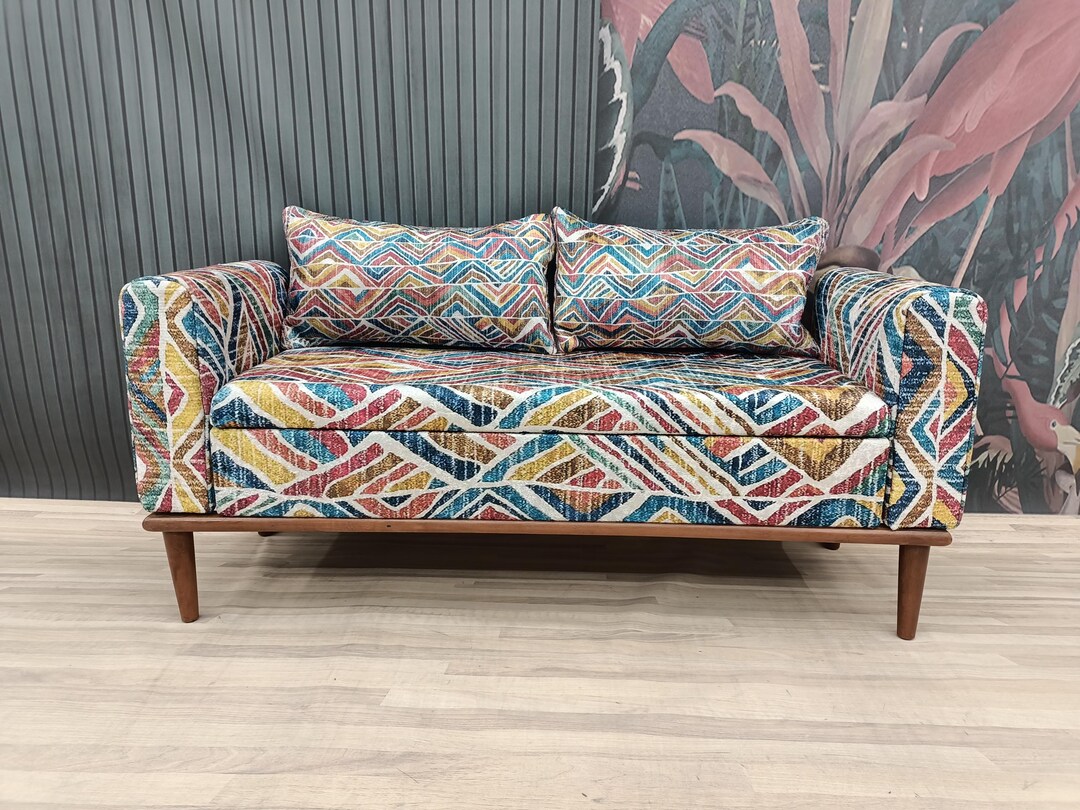 Bohemian Bench, Sofa Couch, Armed Storage Bench, Vanity Chaise ...