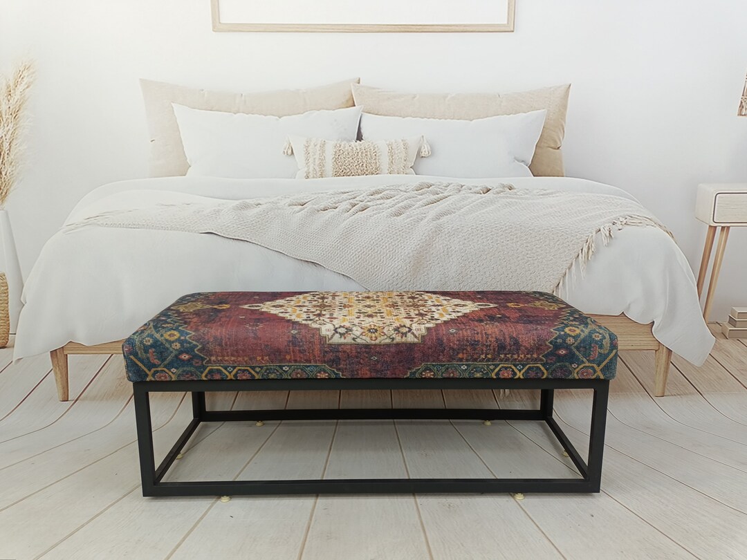 Ottoman Bench, Coffee Table Bench, Mudroom Bench, Bohemian Bench ...