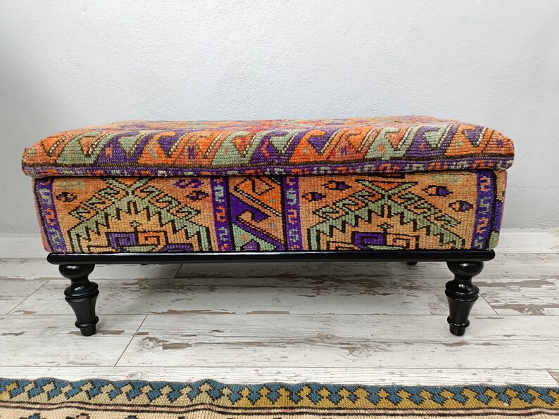 Hallway Bench Hippie Bench Storage Unit Storage Footstool - Etsy