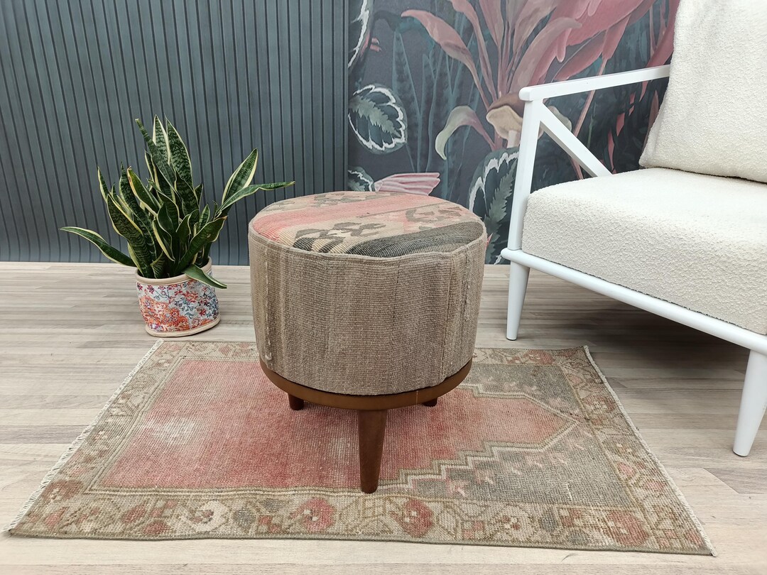 Kilim Chair, Dressing Table Chair, Entry Chair, Footstool Ottoman ...