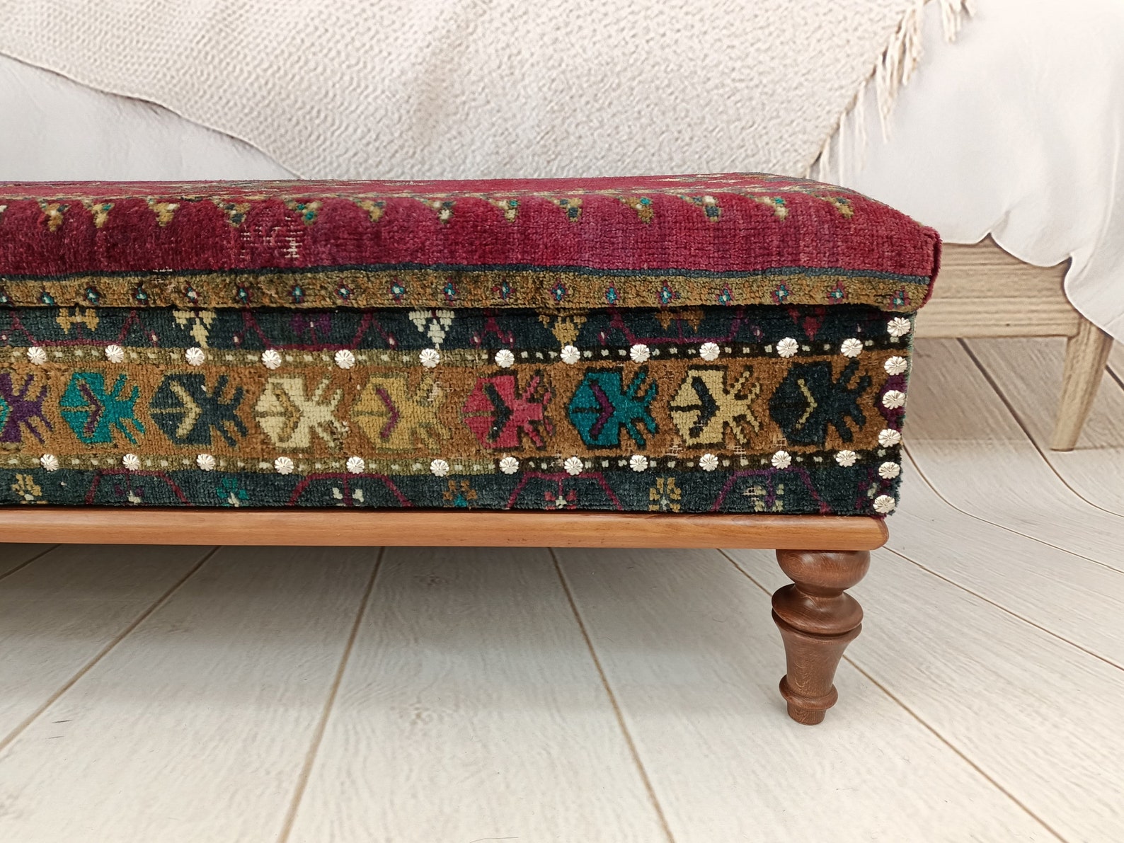 Storage Bench Upholstered Bench Storage Coffee Table End - Etsy