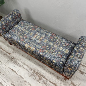 Bedroom Bench, Upholstered Sofa Couch, Blue Sofa, Storage Bench With ...