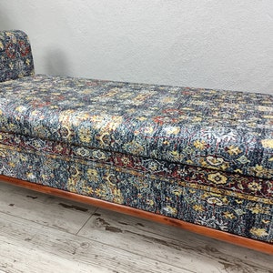 Bedroom Bench, Upholstered Sofa Couch, Blue Sofa, Storage Bench With ...