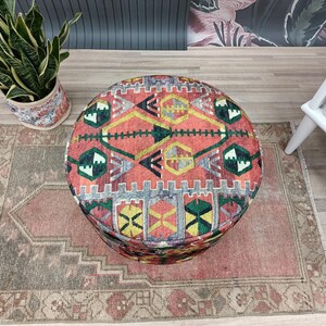 Bedroom Pouf, Ethnic Stool, Foot Rest Stool, Pouf Ottoman, Farmhouse ...