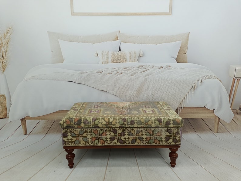 Vintage Coffee Table Storage Bench Ottoman Bench Corner - Etsy