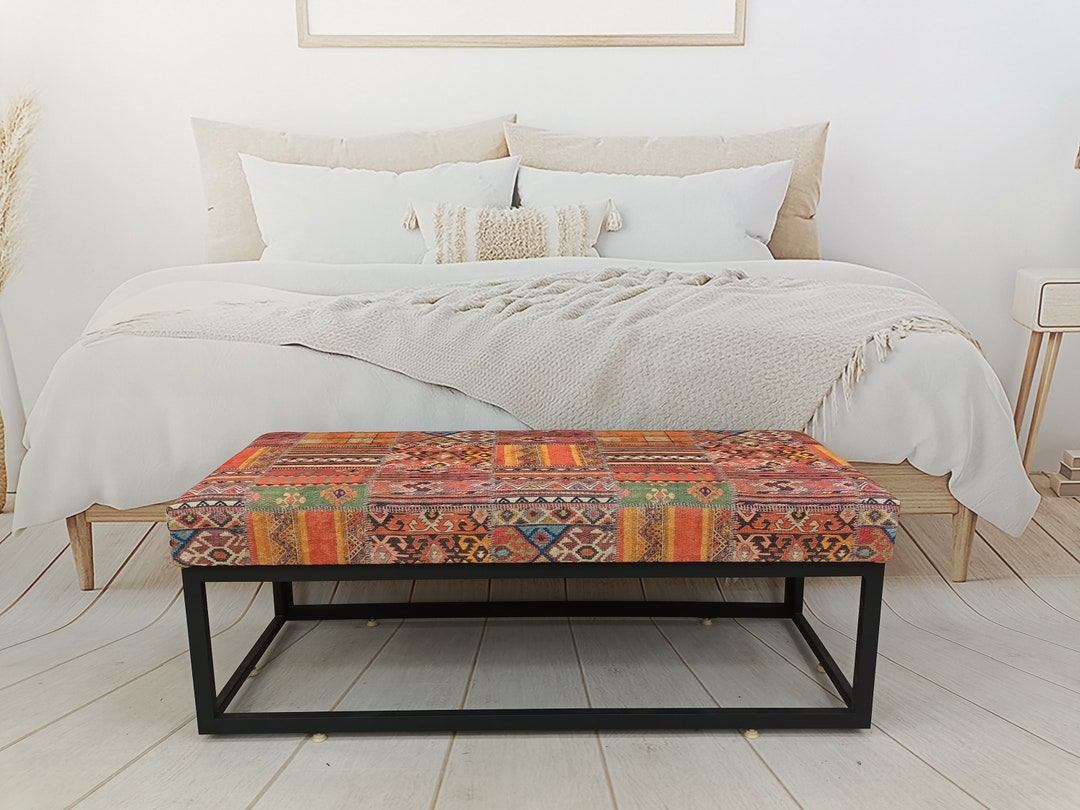 Bohemian Bench, Living Room Furniture, Coffee Table Bench, Funky Bench ...