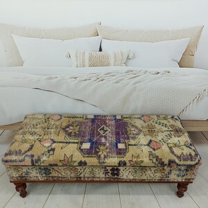 Bedroom Storage, Entry Bench, Shoe Storage, Bohemian Bench, Handmade ...