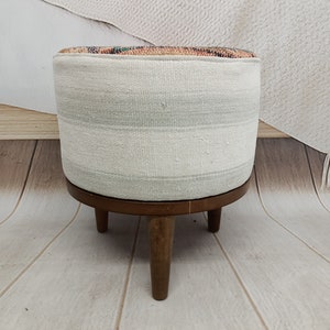 Kilim Footstool, Deck Stool, Accent Stool, Pantry Stool, Ottoman Bench ...