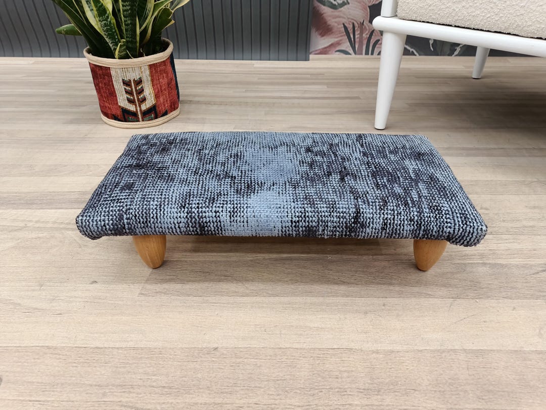 Blue Rug Stool, Ramp Step Stool, Footrest Stool, Ottoman for Rocking ...