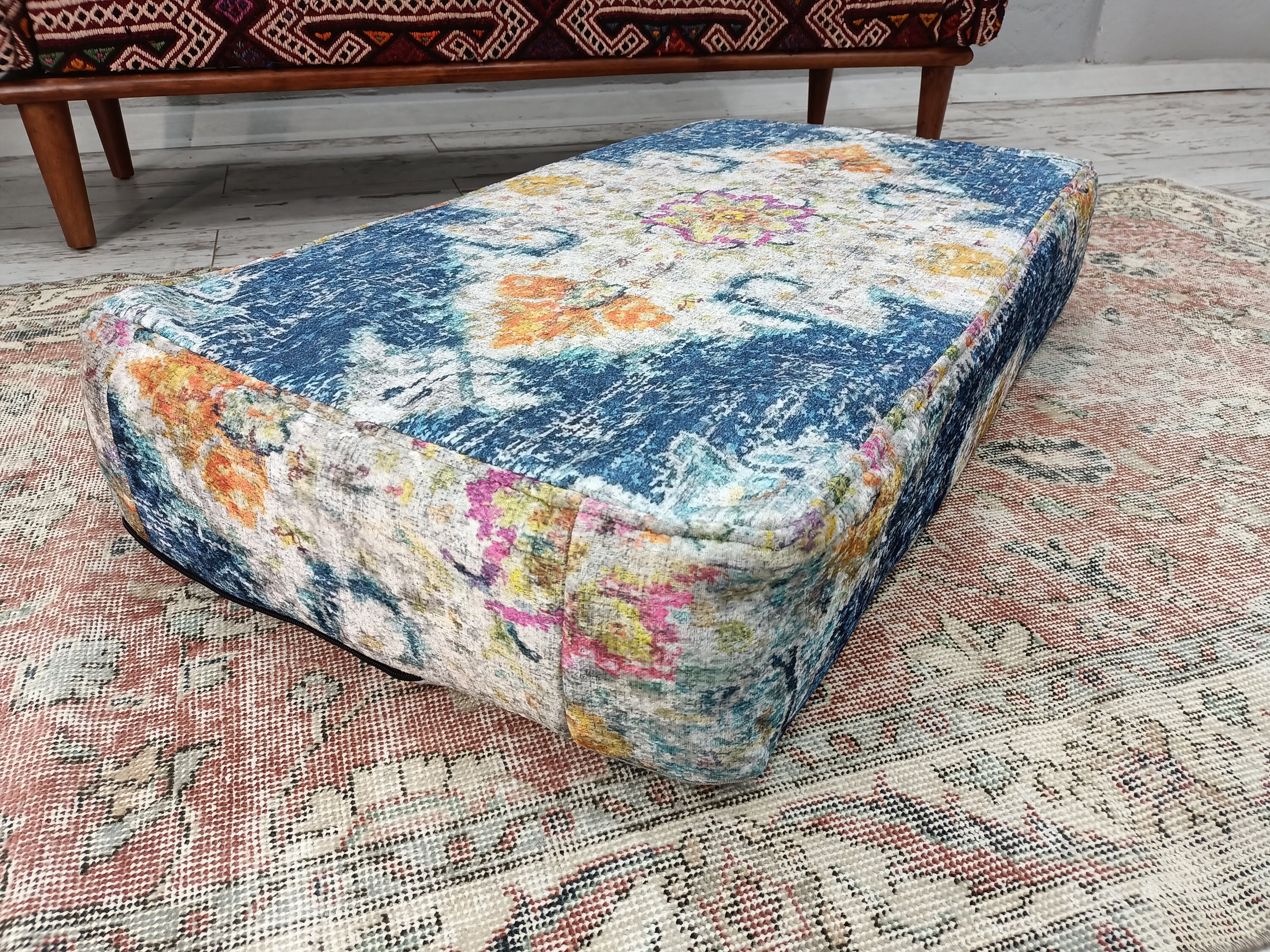 Floor Sofa Cover, Ottoman Cushion, Swing Cushion, Floor Pouf Cover ...