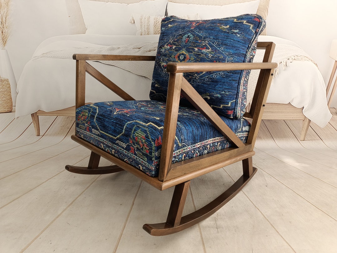 Rocking Chair, Relaxing Chair, Retro Chair, Comfortable Recliner, Wood ...