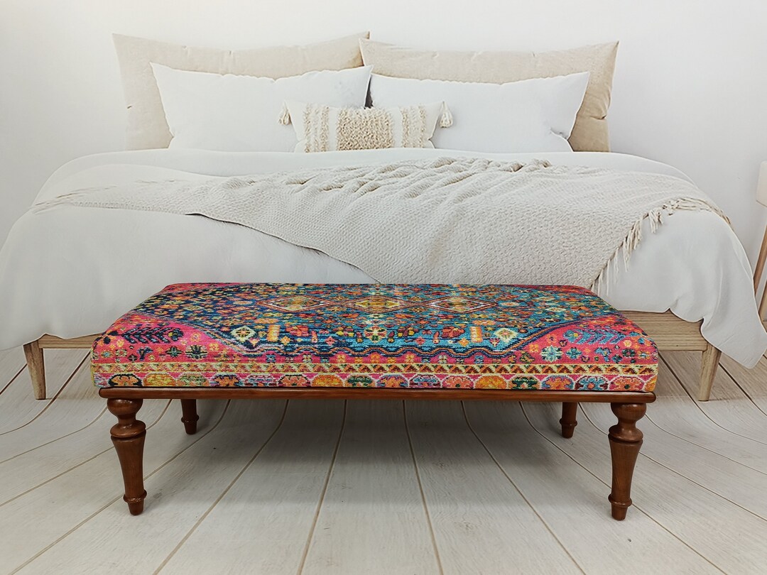 Rug Bench, Upholstered Bench, Sitting Bench, Piano Chair, Ottoman ...