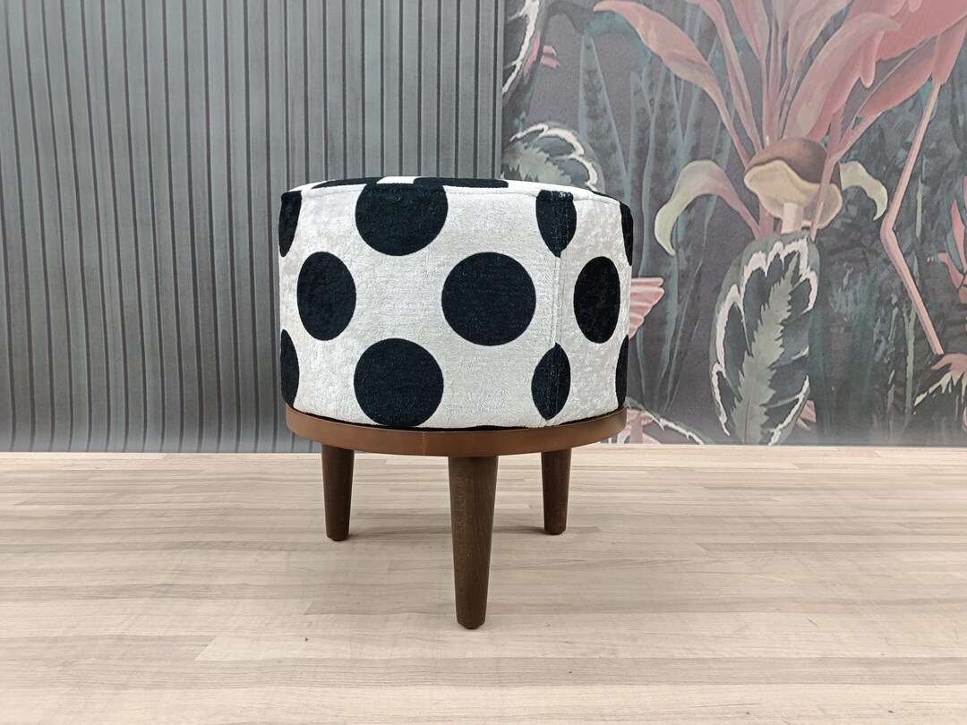 Polka Dot Stool, Foot Rest Stool, Tv Chair Stool, Vanity Stool, Lobby ...