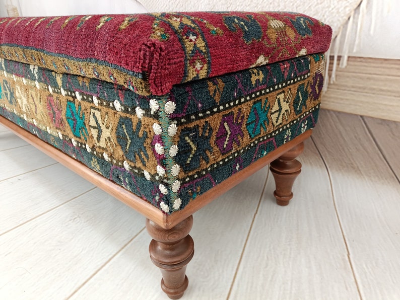 Storage Bench Upholstered Bench Storage Coffee Table End - Etsy