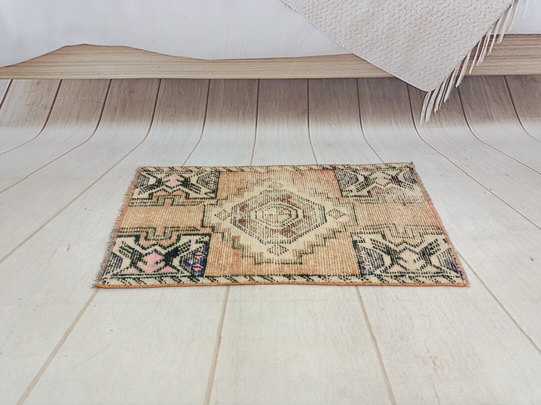 Cute Rug, Tiny Rug, Rugs for Kitchen, Handmade Turkish Rug, Blush Pink ...
