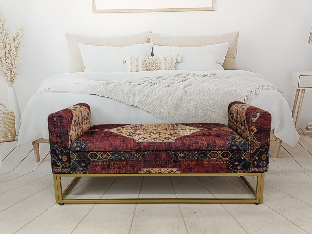 Bohemian Bench, Storage Daybed, Entryway Bench, Bench With Arms ...