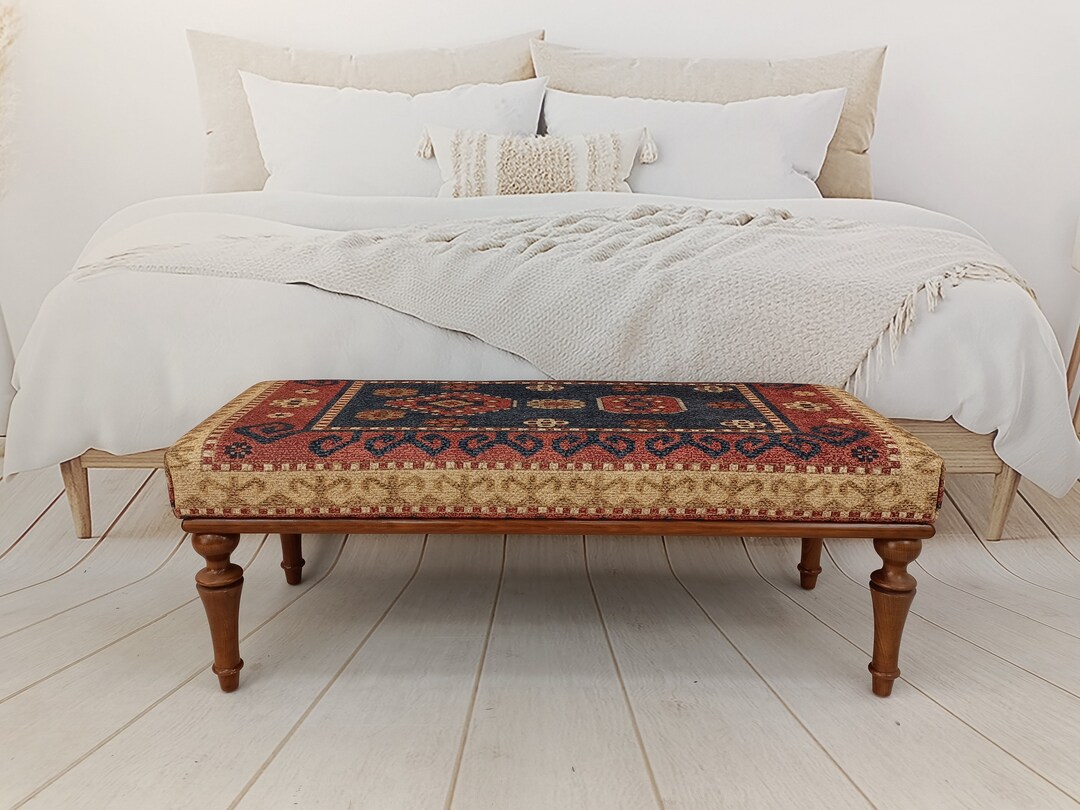 Upholstered Bench, Bedroom Bench, Turkish Bench, Hallway Bench, Accent ...