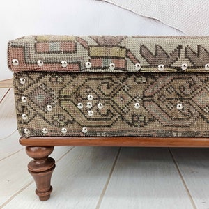 Storage Bench, Boho Furniture, Ottoman Bench, Hallway Bench, Console ...