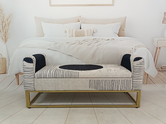Functional Daybed Comfy Lounge Sofa Storage Sofa Artisan Furniture Bedroom Chaise Handcrafted Sofa Storage Seating MTL 18x51 886 Etsy