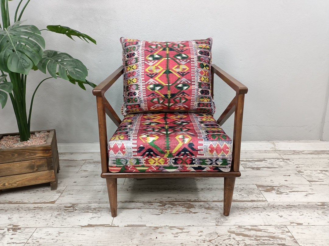 Farmhouse Chair, Accent Chair, Easy Chair, Tribal Couch, Napping Chair ...