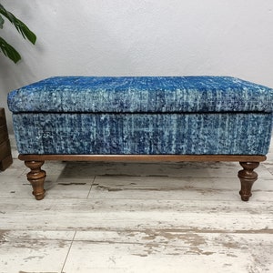 Storage Footstool Ottoman Bench Hallway Bench Storage - Etsy