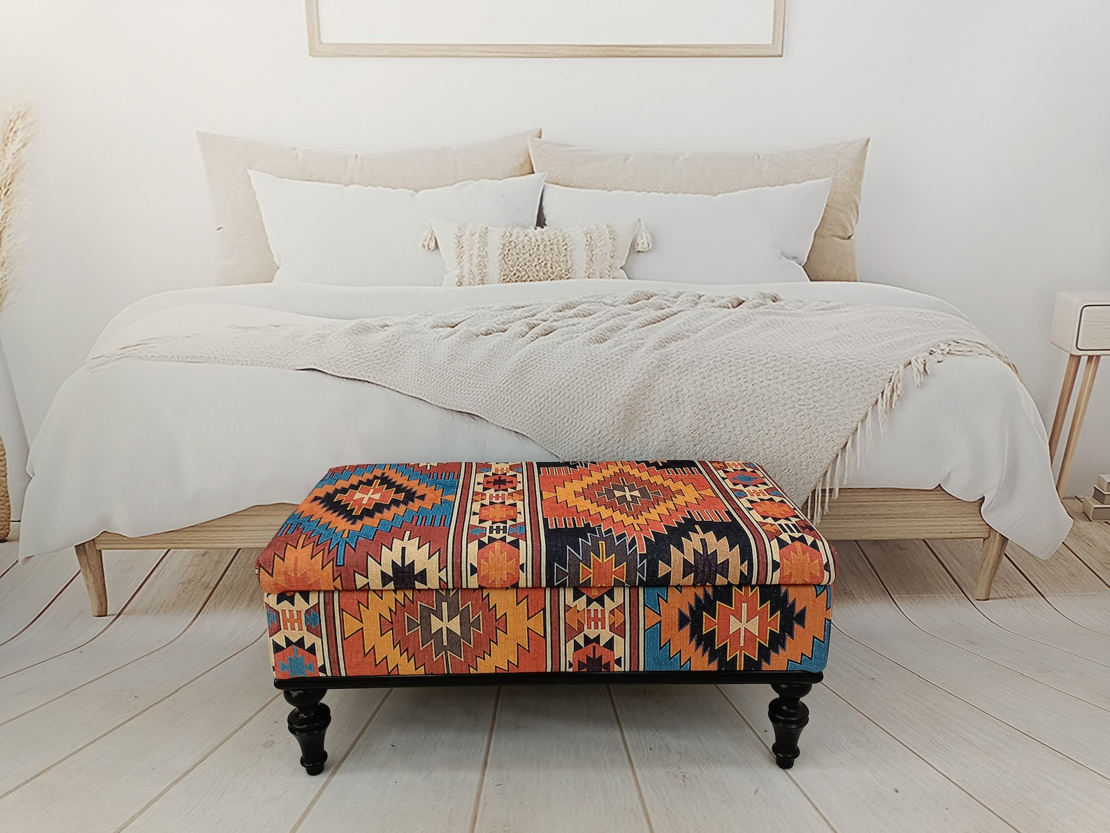 Upholstered Bench Storage Bench Storage Coffee Table Accent - Etsy