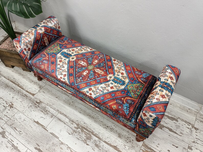 Bohemian Daybed Storage Daybed Bench With Arms Upholstered - Etsy