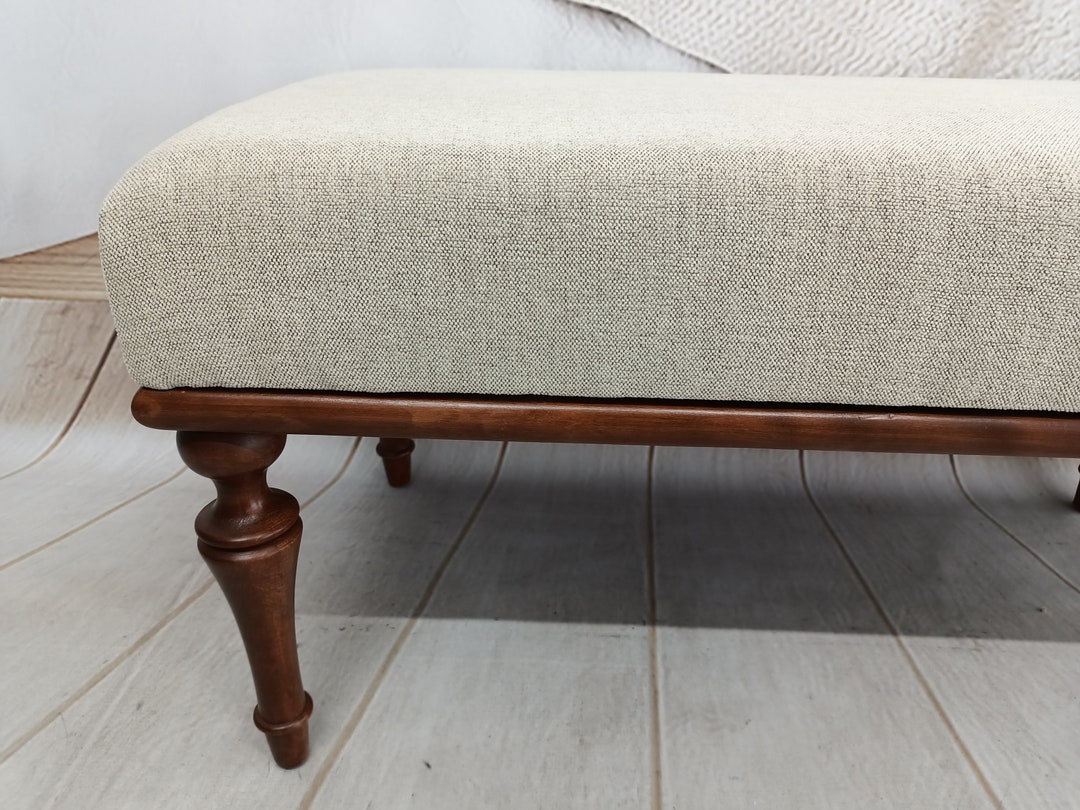 Hallway Bench, Ottoman for Bedroom, Retro Bench, Upholstered Bench ...